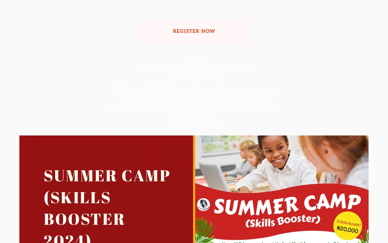 SUMMER CAMP: SKILLS BOOSTER 2024